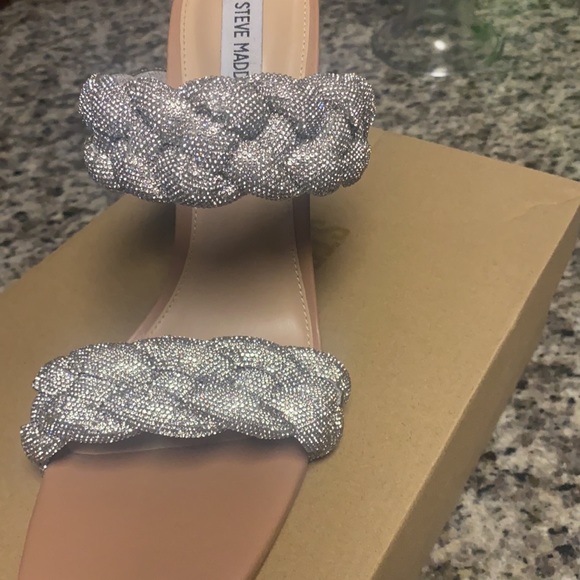 Steve Madden | Shoes | Rhinestone Backless Heels | Poshmark